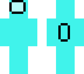 cyan crewmate | Minecraft Skin