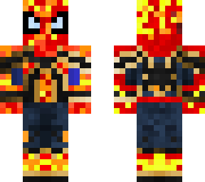 Lava Spiderman | Minecraft Skin