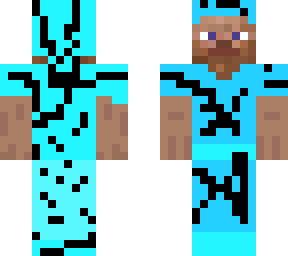 steve with broken armor | Minecraft Skin