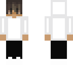 white Hoodie Boy | Minecraft Skin
