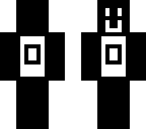 Black And White Skin | Minecraft Skin