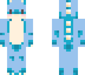 Cute blue dino | Minecraft Skin