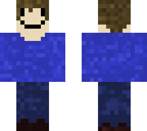 My brothers skin that looks like blue shirt grian | Minecraft Skin