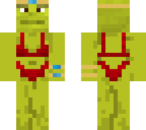 bikini shrek | Minecraft Skin