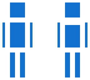 Blue squared white | Minecraft Skin