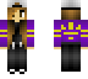 LSU jacket girl | Minecraft Skin