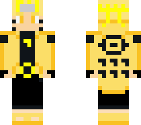 naruto six paths sage mode fixed | Minecraft Skin