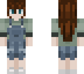 bday present, overalls girl version | Minecraft Skin