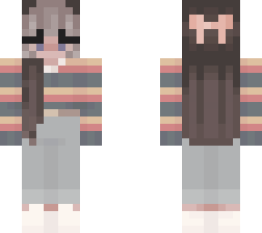 girl with bleahed bangs | Minecraft Skin