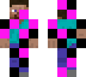 Half-Corrupted Steve | Minecraft Skin