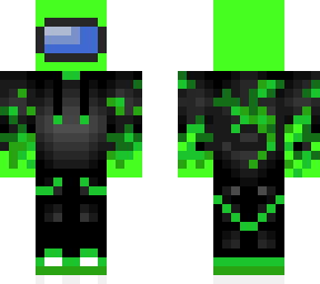 Among us Lime Crewmate Skin | Minecraft Skin