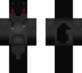 black wolf with hoodie | Minecraft Skin