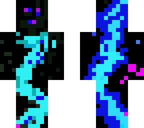 black and blue skin | Minecraft Skins