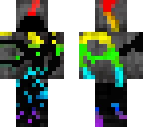 corrupted rainbow void | Minecraft Skin