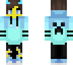 Cyan minecraft skin | Minecraft Skin