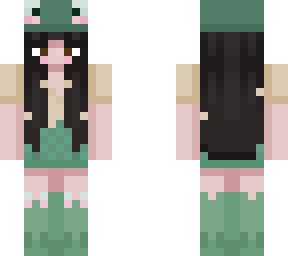 Frog Girl Aesthetic | Minecraft Skin