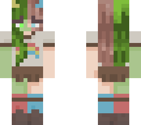 Half slime Half Human | Minecraft Skin