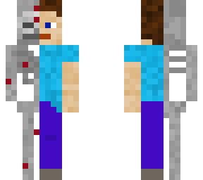 half steve half skeleton | Minecraft Skins