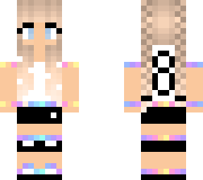 Rainbow Volleyball Girl | Minecraft Skin