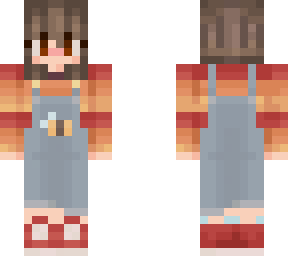 bee overalls with sunset sweater