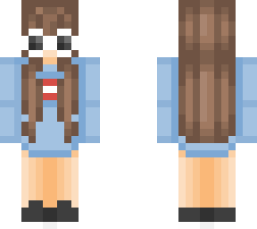 Female GeorgeNotFound - Glasses On | Minecraft Skin