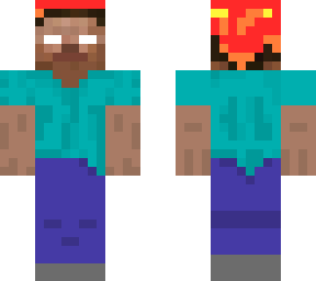 Flaming head herobrine | Minecraft Skin