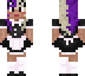 slip hair with maid outfit | Minecraft Skin