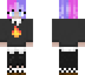 pink split dye | Minecraft Skins