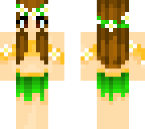 Tiki girl with bangs | Minecraft Skin