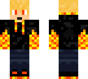 Fire hoodie | Minecraft Skin