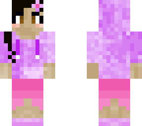 Hoodie purple girl | Minecraft Skin