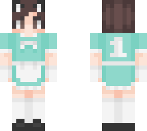 Oikawa maid outfit | Minecraft Skin