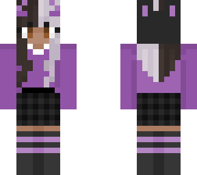 purple cute girl minecraft skin | Minecraft Skin