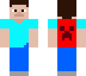 simple steve with removable cape | Minecraft Skin