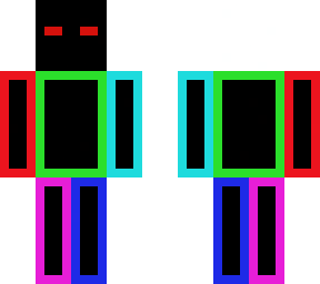 3D colorful figure | Minecraft Skin