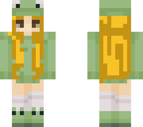 frog but darkish blonde hair | Minecraft Skin