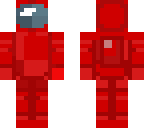Red character (edit of a rainbow spaceman) | Minecraft Skin