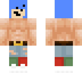 Buff Sanic | Minecraft Skin