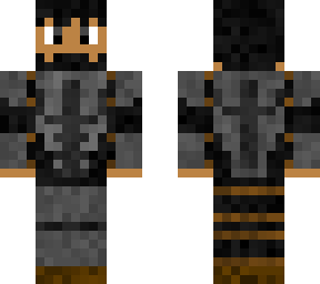 dark knight no helmet | Minecraft Skin