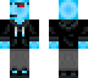 Derpy Blue Slime Gamer | Minecraft Skin