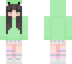frog aesthetic girl | Minecraft Skins