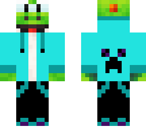 Light Blue Gamer Yoshi | Minecraft Skin