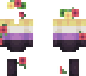 Non-binary - Pride base | Minecraft Skin