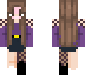 Purple Fishnets | Minecraft Skin