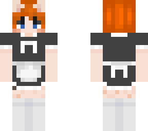 zesty maid dress | Minecraft Skin