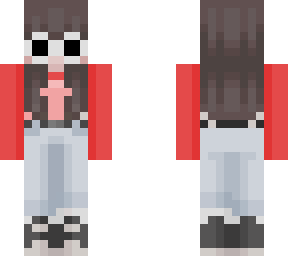red glasses girl | Minecraft Skins