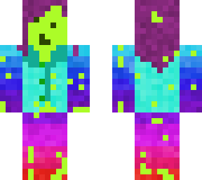 Rainbow Zombie | Minecraft Skin