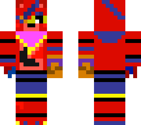 Withered Glamrock Foxy | Minecraft Skin