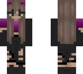 Purple devil girl | Minecraft Skin