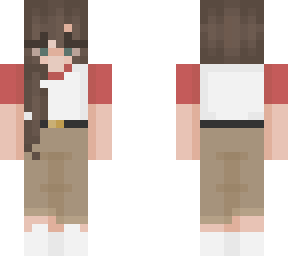 tommy innit girl with brown hair | Minecraft Skin